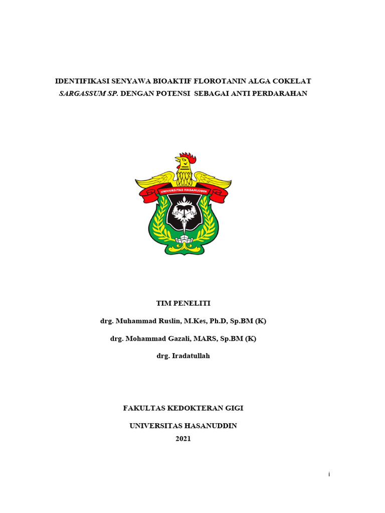 Potensi Florotanin Sargassum sp. sebagai Obat | PDF