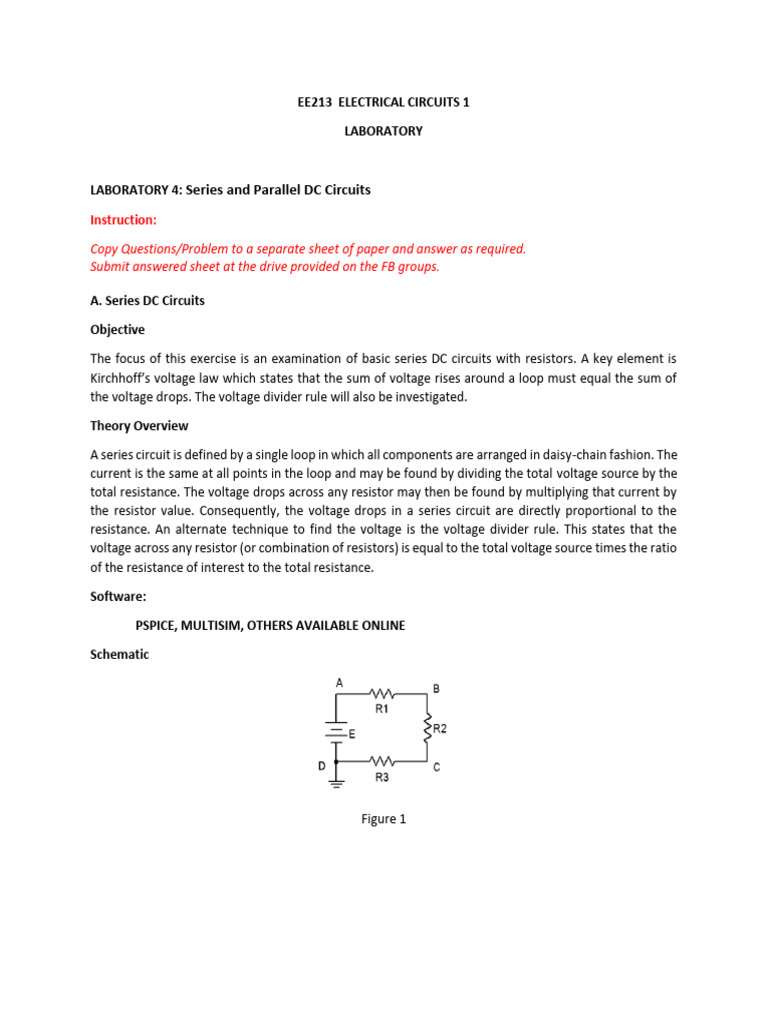Laboratory 4 | PDF | Voltage | Resistor