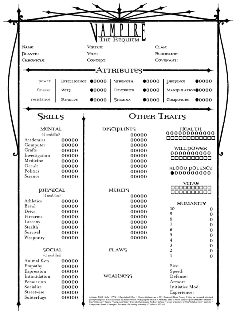 VTR VtMStyle 4-Page Editable | PDF | Gaming | Tabletop Games