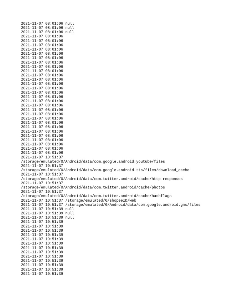 clean_log | PDF | Cache (Computing) | Computer Data
