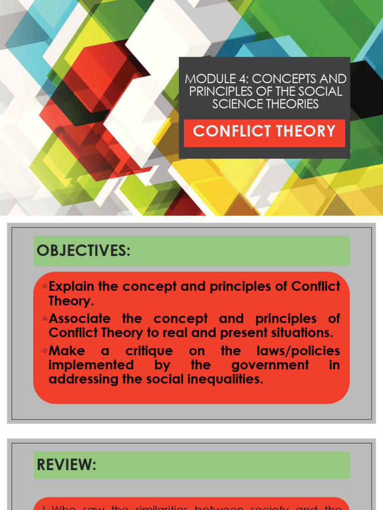 Conflict Theory | PDF | Karl Marx | Marx's Theory Of Alienation
