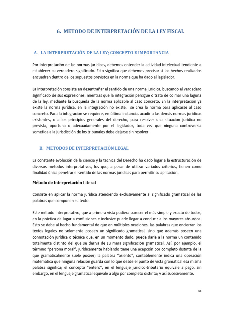 Marco Jurídico Fiscal - Cap 6 | PDF