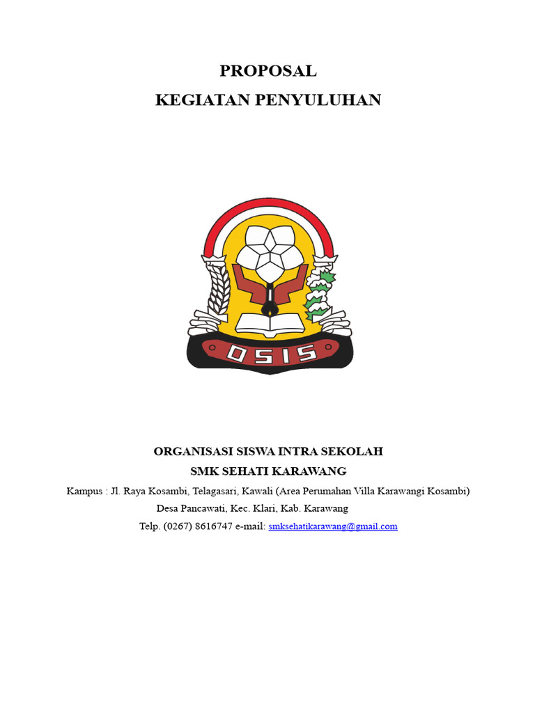 Proposal Kegiatan Pik R (1) 1 | PDF