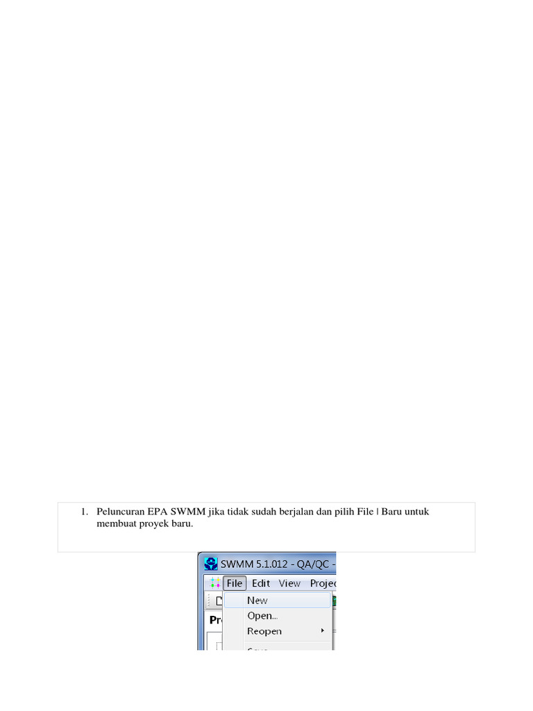 Tutorial SWMM en Id 2 | PDF | Metode & Bahan Ajar | Komputer