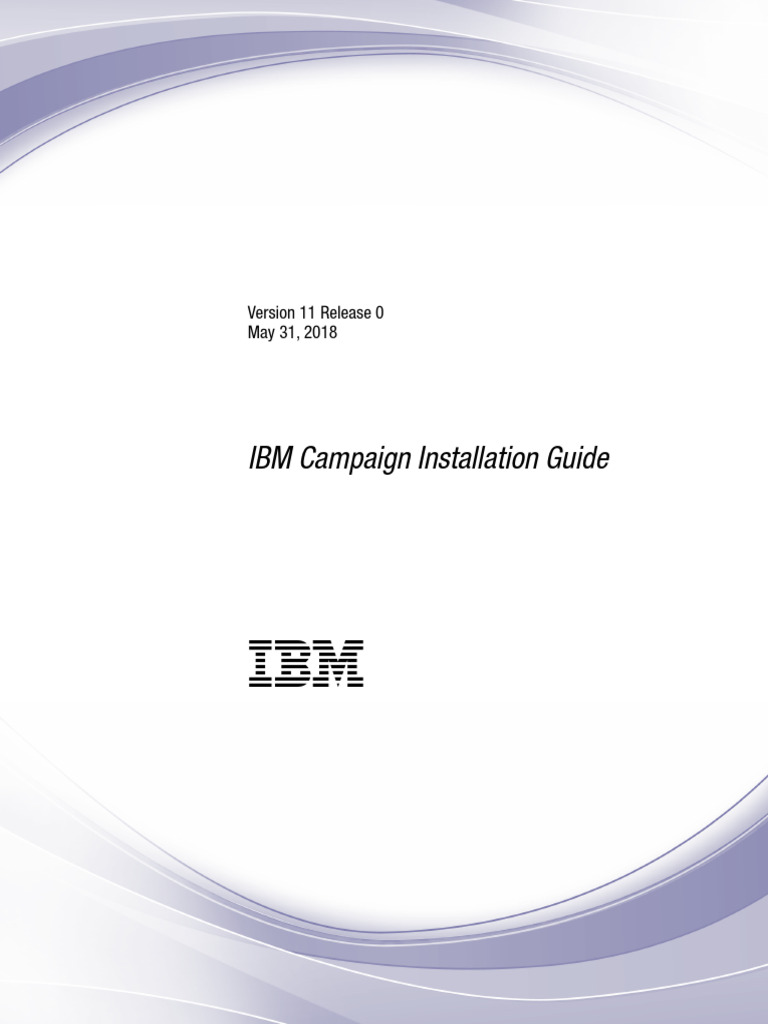 Ibm Campaign 1100 Installation Guide | PDF | Installation (Computer ...