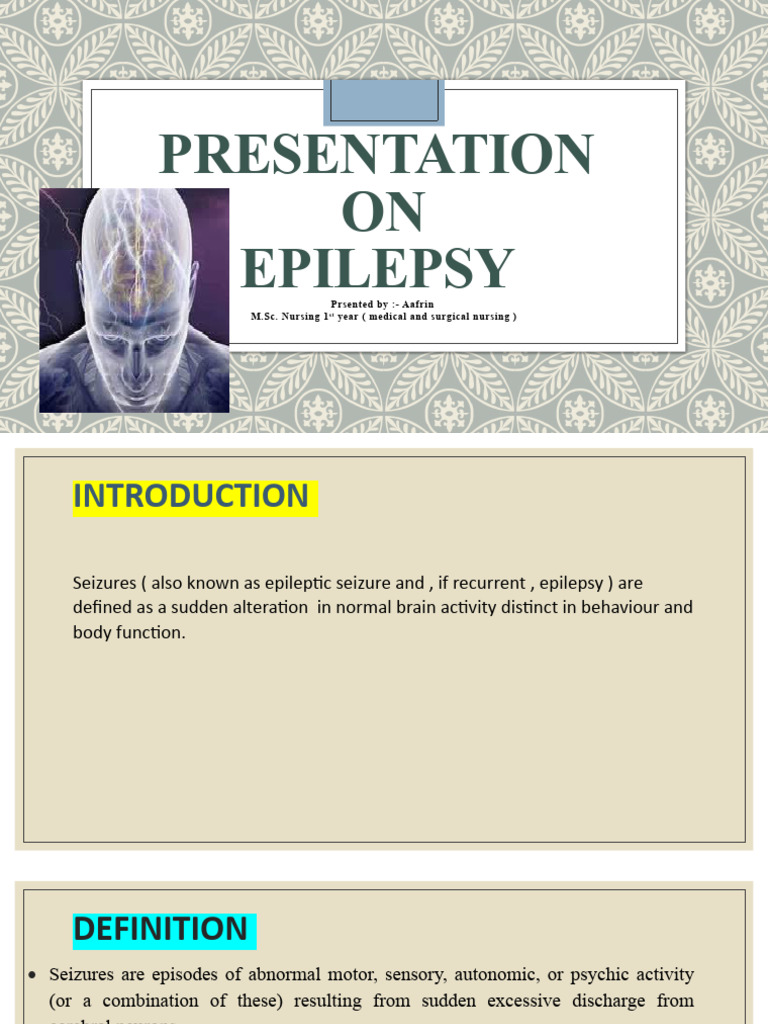 Presentation Epilepsy | PDF | Epilepsy | Electroencephalography