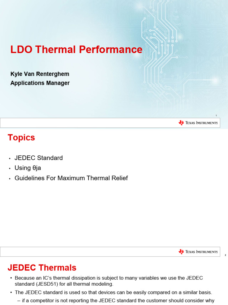 LDO Thermal Performance | PDF | Printed Circuit Board | Heat