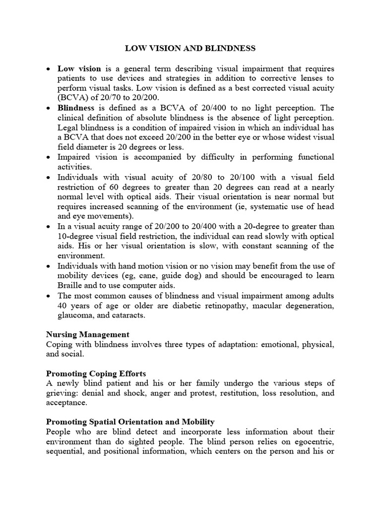 Eye Disorders-11-Blindness, NBCP, Eye Banking, Nurses Role | PDF ...