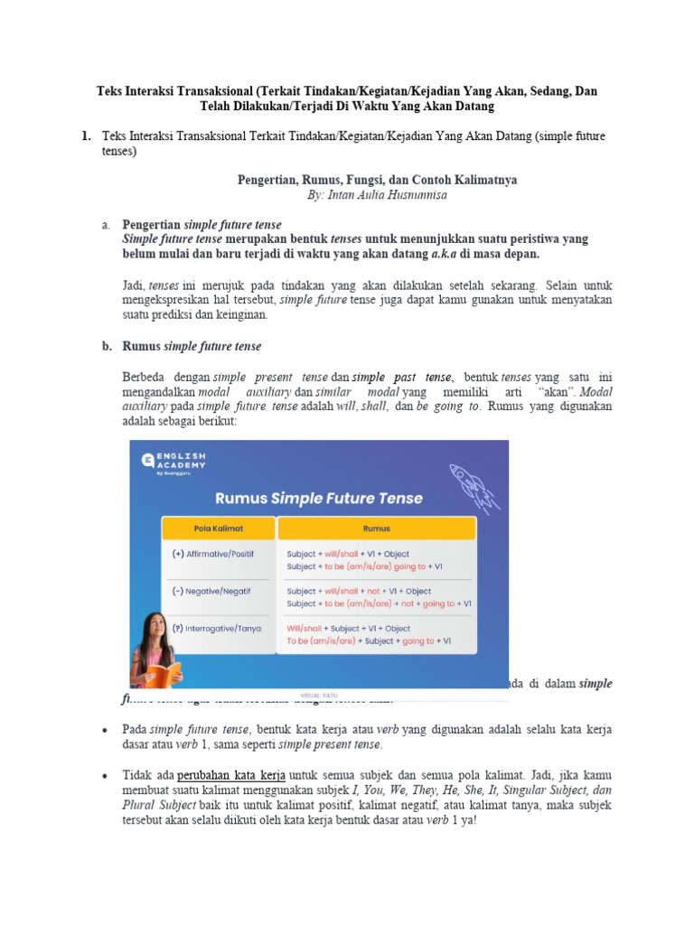 Teks Interaksi Transaksional Kelas 10 SMT 1 2023 | PDF