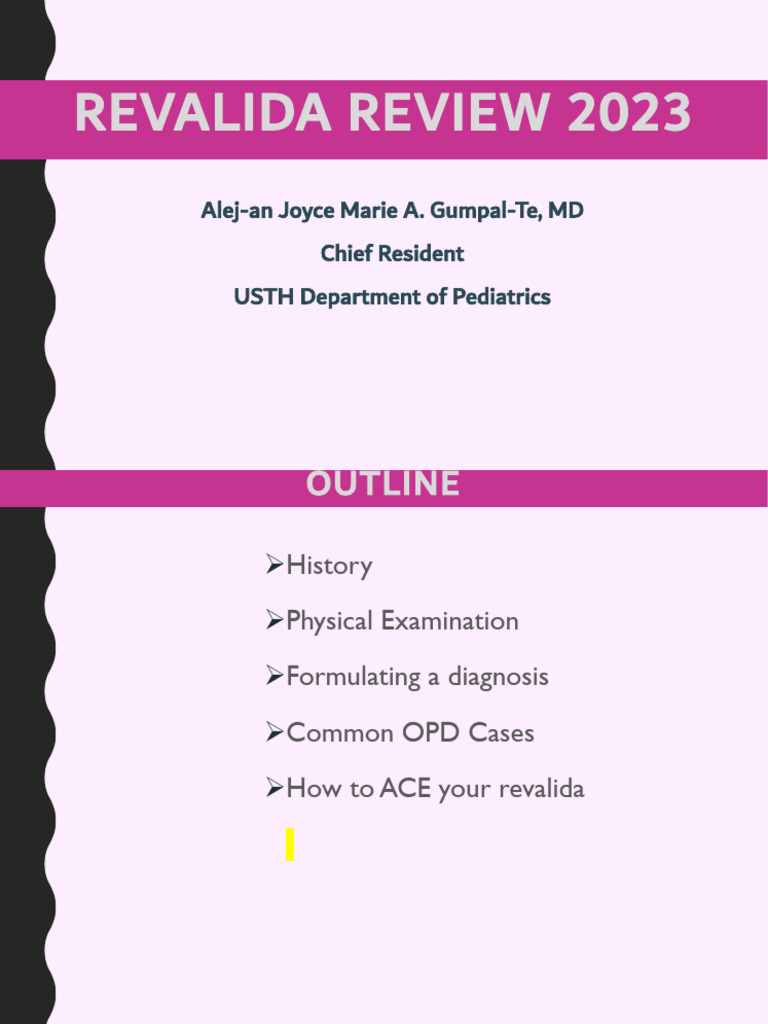 PEDIA Clerks Revalida Review 2023 | PDF | Human Nose | Medical Specialties