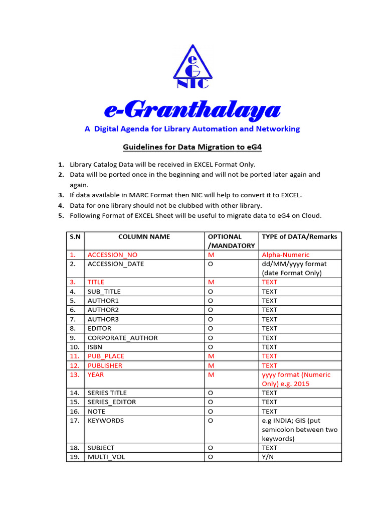 Eg4 Data Migration Guide | PDF | Microsoft Excel | Software