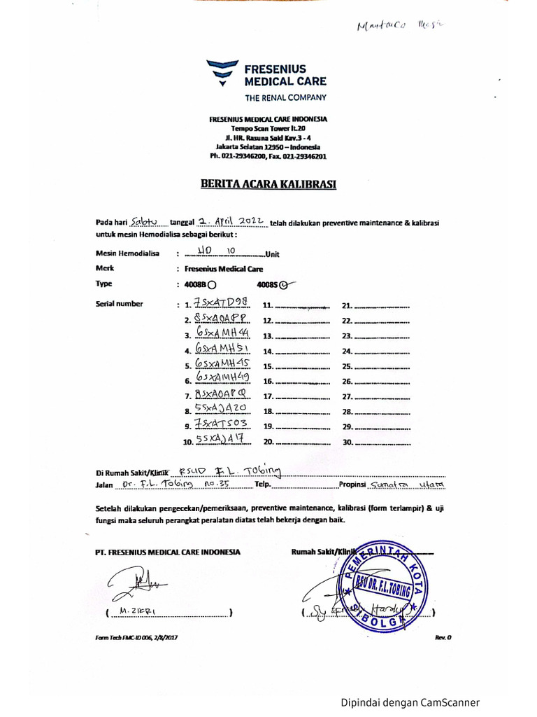 Kalibrasi Mesin Pdf
