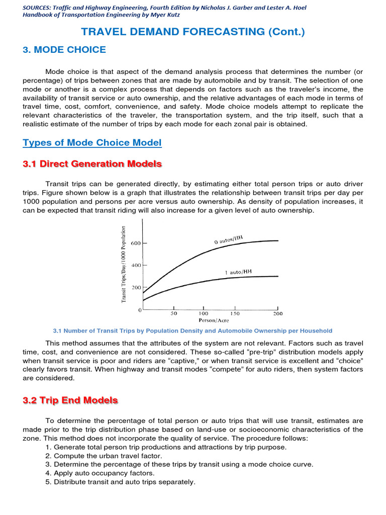 5.3a MODE CHOICE | PDF | Public Transport | Transport