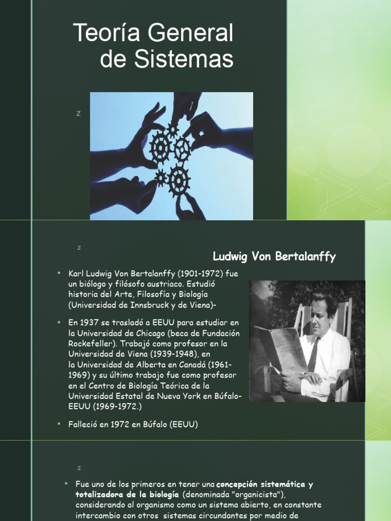 Teoría General de Sistemas | PDF | Entropía | Ciencia de sistemas
