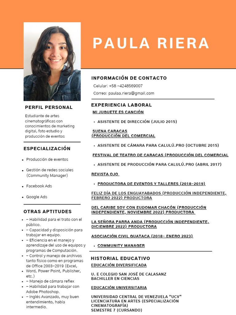 CV Paula actualizado | PDF