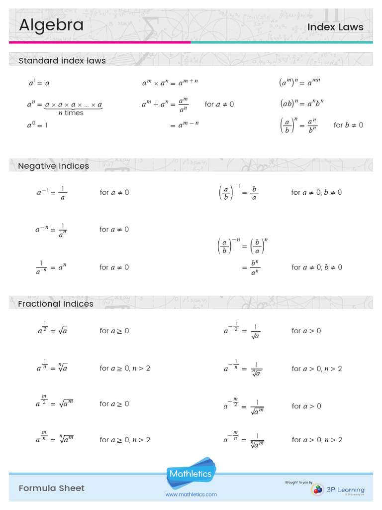 Yr 10 Formula Sheets | PDF | Area | Triangle