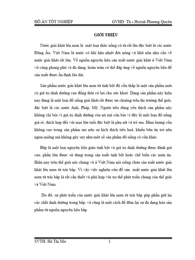 (123doc) Nghien Cuu San Xuat Nuoc Bap Len Men | PDF