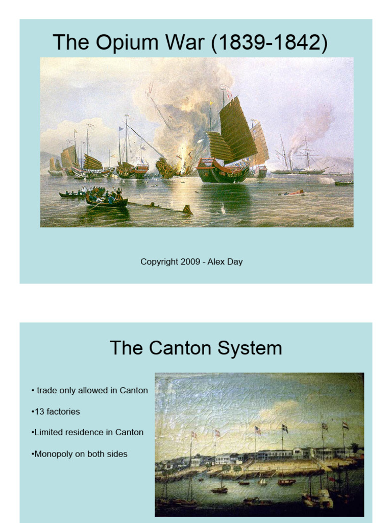 Opium War in China 1839-42-ppt Type File | PDF
