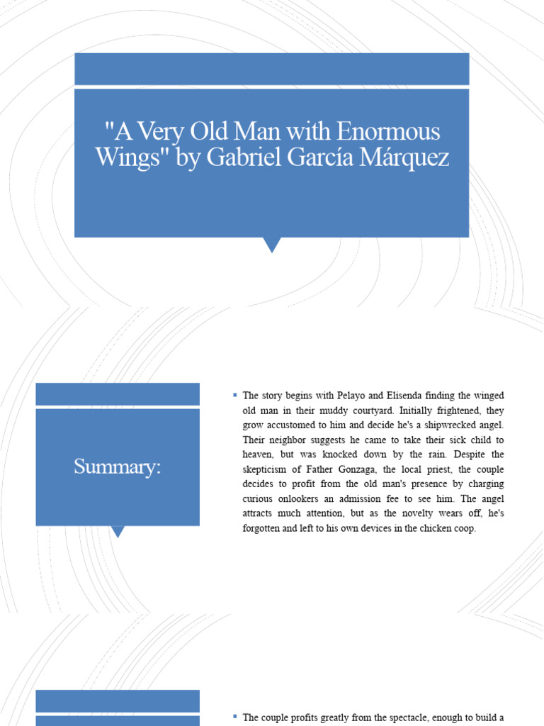 A Very Old Man With Enormous Wings | PDF | Postcolonialism