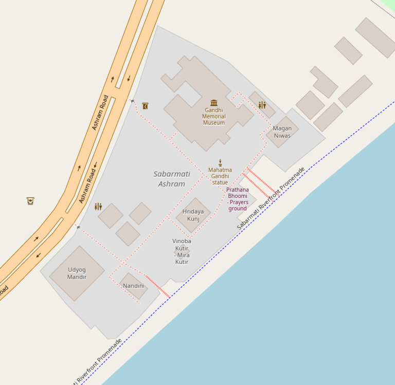 map OF GANDHI ASHRAM | PDF | Indian Independence Movement | Indian ...