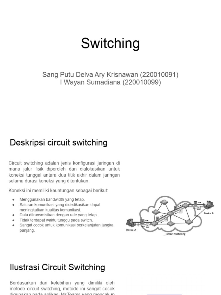 Packet Switching | PDF