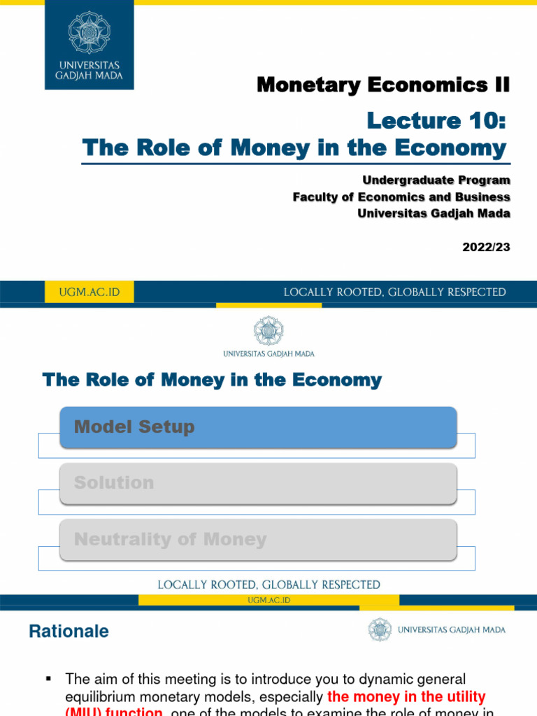 The Role of Money in The Economy: Monetary Economics II | PDF | Labour ...