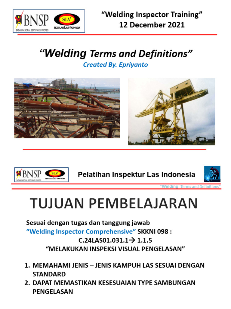 Welding Term & Definition | PDF
