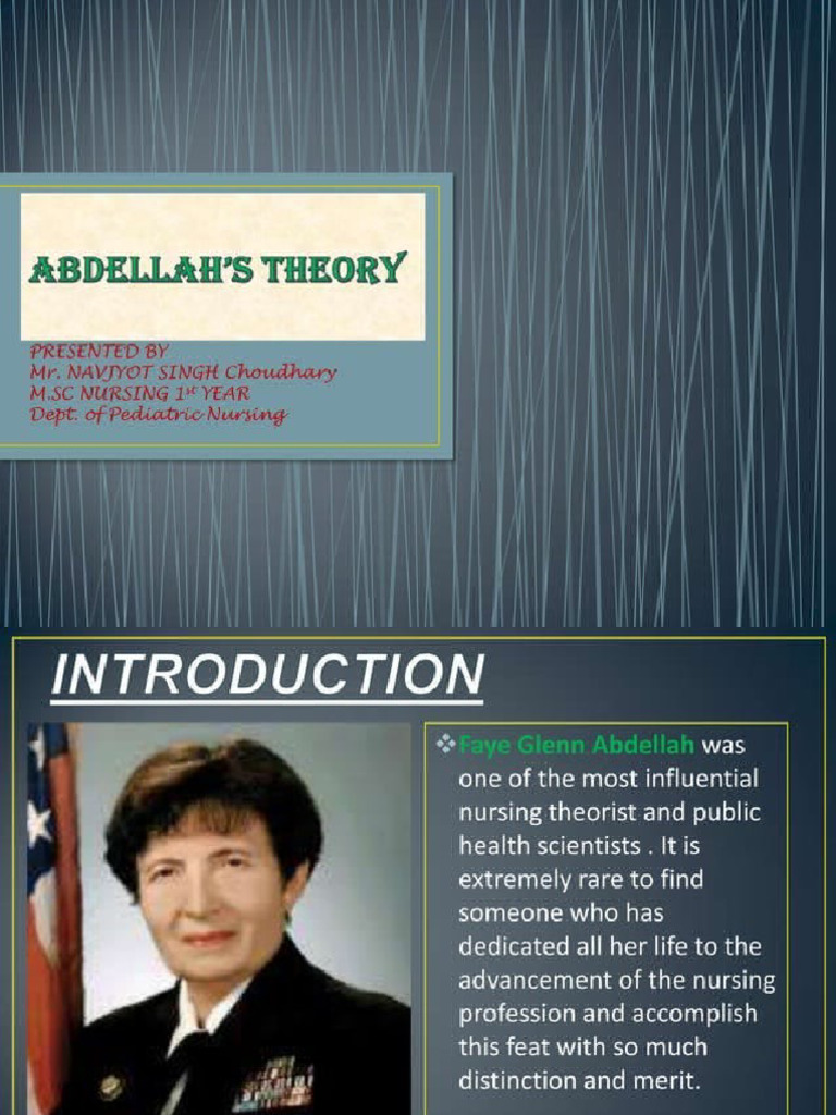 Abdella Theory 3 | PDF