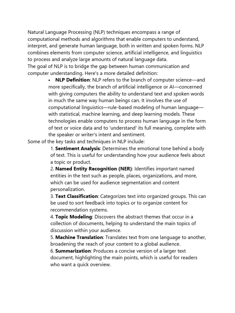 Natural Language Processing | PDF