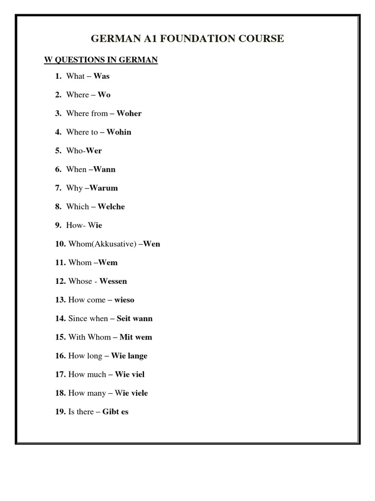 W QUESTIONS, Verbs, Preposition, Conjunctions-1 | PDF | Language Arts ...