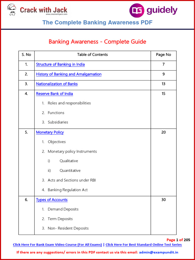 Banking Exam Prep Essentials | PDF | Reserve Bank Of India | Banks