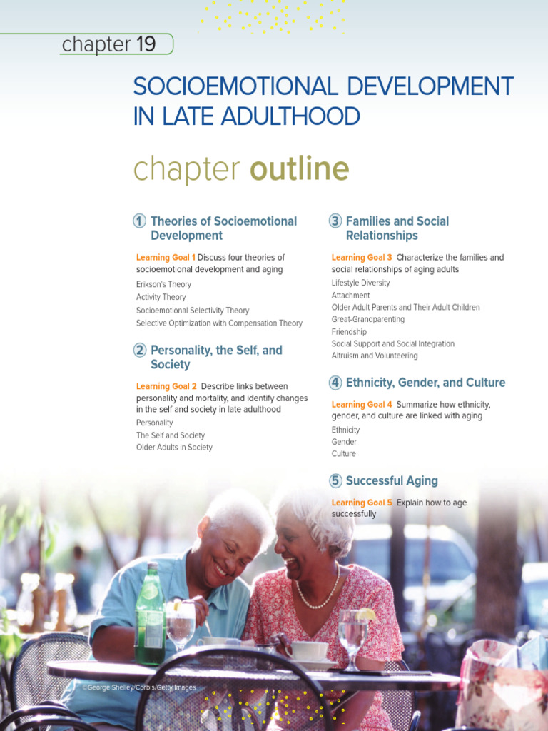 Santrock - Socioemotional Development Late Adulthood | PDF ...