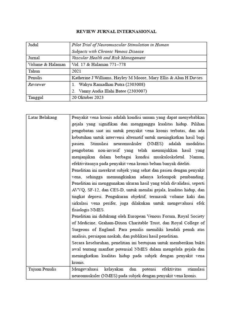 Review Jurnal Internasional | PDF