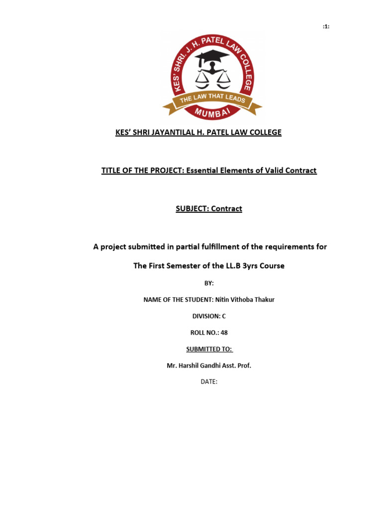 Valid Contract Essentials Explained | PDF | Legal Liability | Consideration