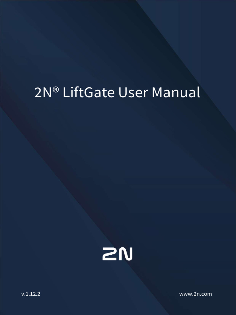 2N LiftGate User Guide EN 1.12.2 | PDF | Ip Address | Port (Computer Networking)