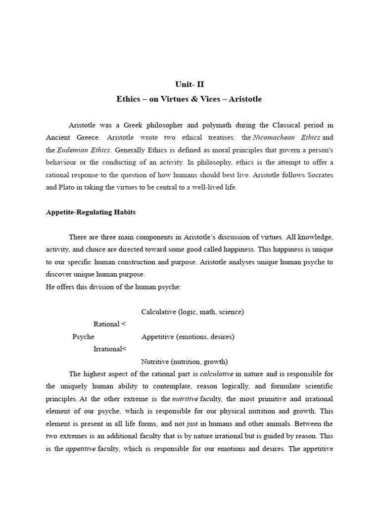 Aristotle - Ethics | PDF | Aristotle | Ancient Greek Philosophy