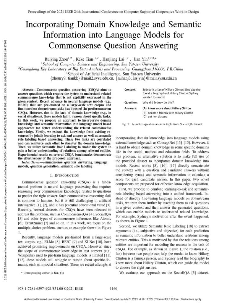 Incorporating Domain Knowledge and Semantic | PDF | Systems Science ... Incorporating Domain Knowledge and Semantic | PDF | Systems Science ...