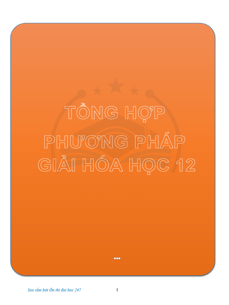 Tong Hop 16 Phuong Phap Giai Bai Tap Hoa Hoc | PDF