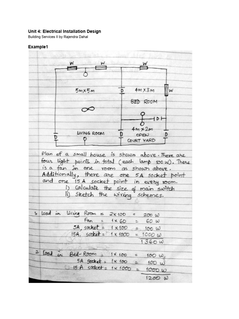 Unit 4- Electrical Installation Design | PDF | Acceleration | Speed
