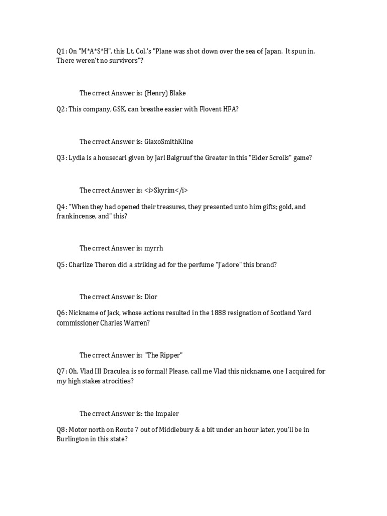 Questions Part 2 | PDF