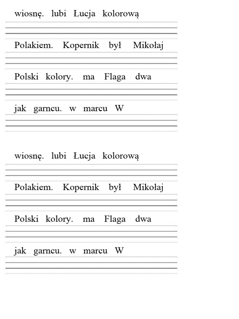 Rozsypanka Wyrazowa | PDF