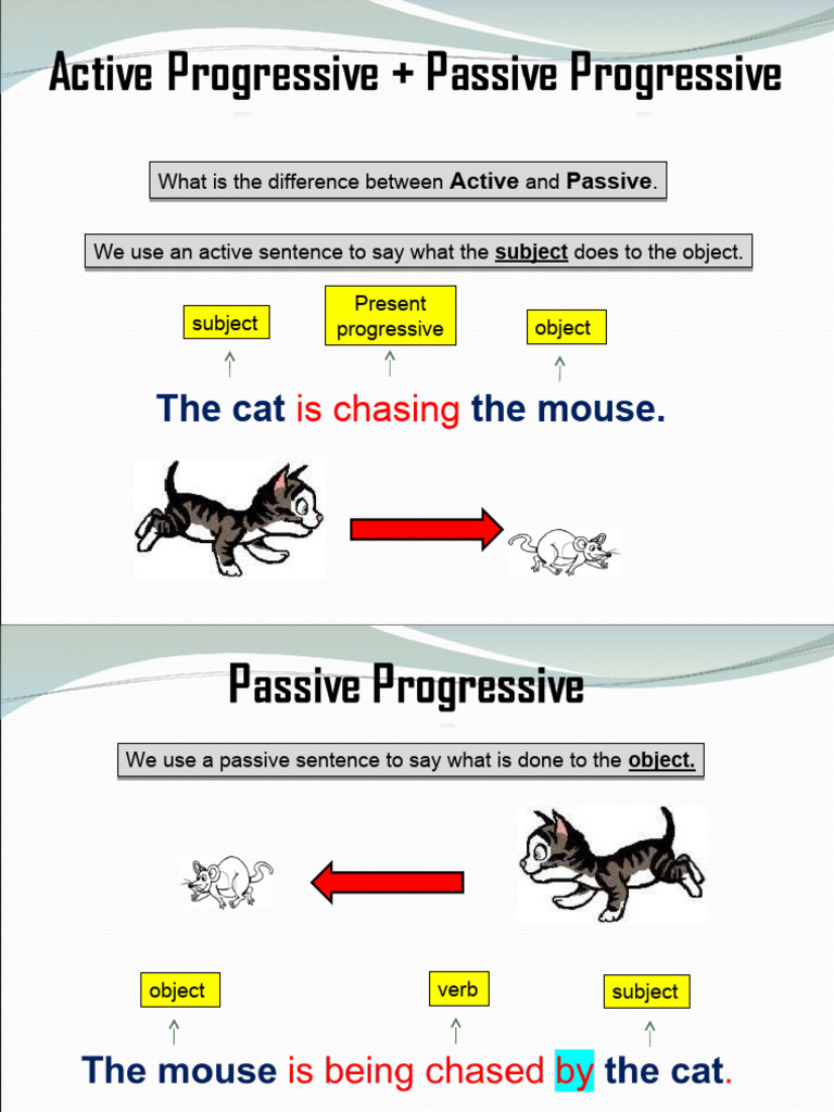 Present. Past Progressive Passive | PDF