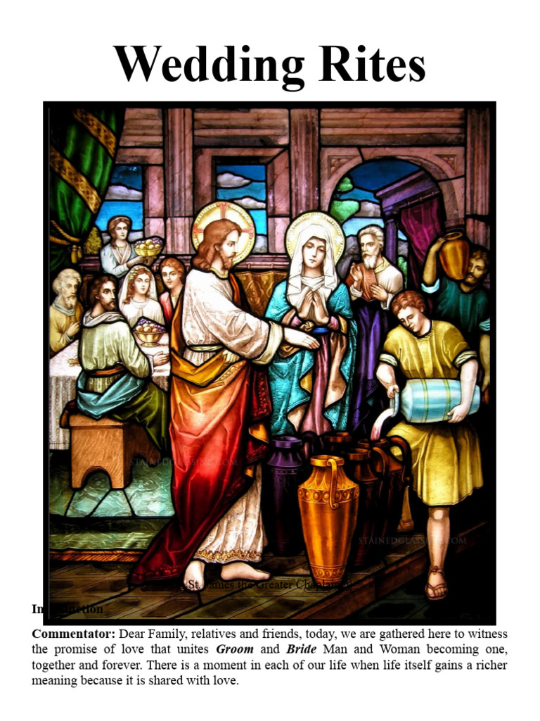 WEDDING-RITES | PDF | Eucharist | Glory (Religion)