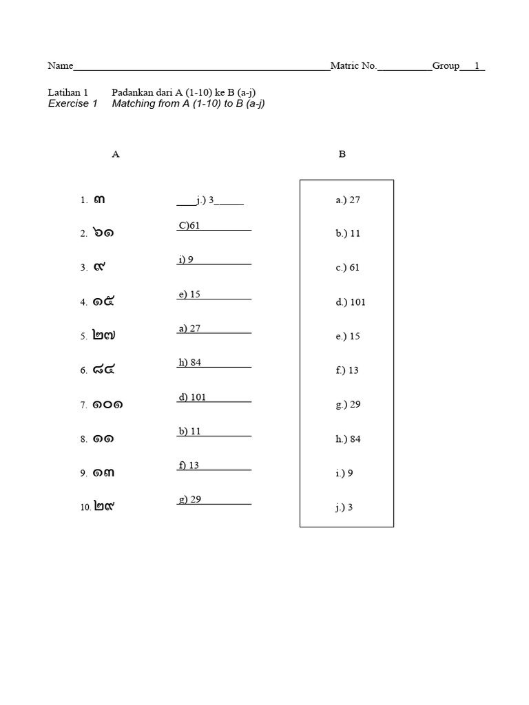 LPT 2101 - Number | PDF