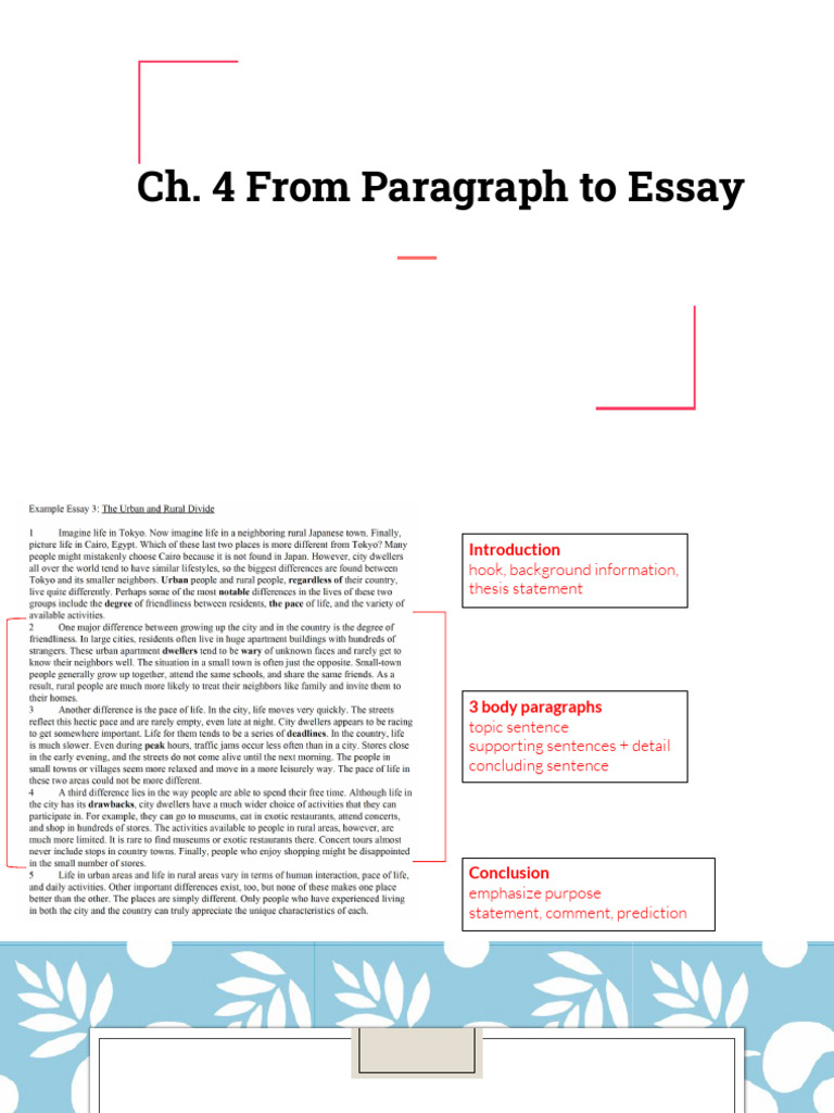 Ch. 4 Summary | PDF | Essays | Verb