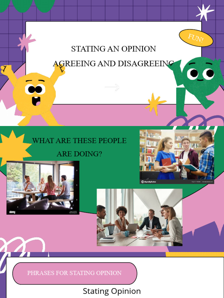 Opinion Stating and Agreement Phrases | PDF | Career & Growth | Science ...
