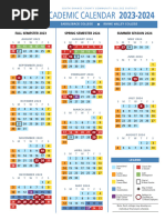 Student Academic Calendar SLCC | PDF | Academic Term | Employment