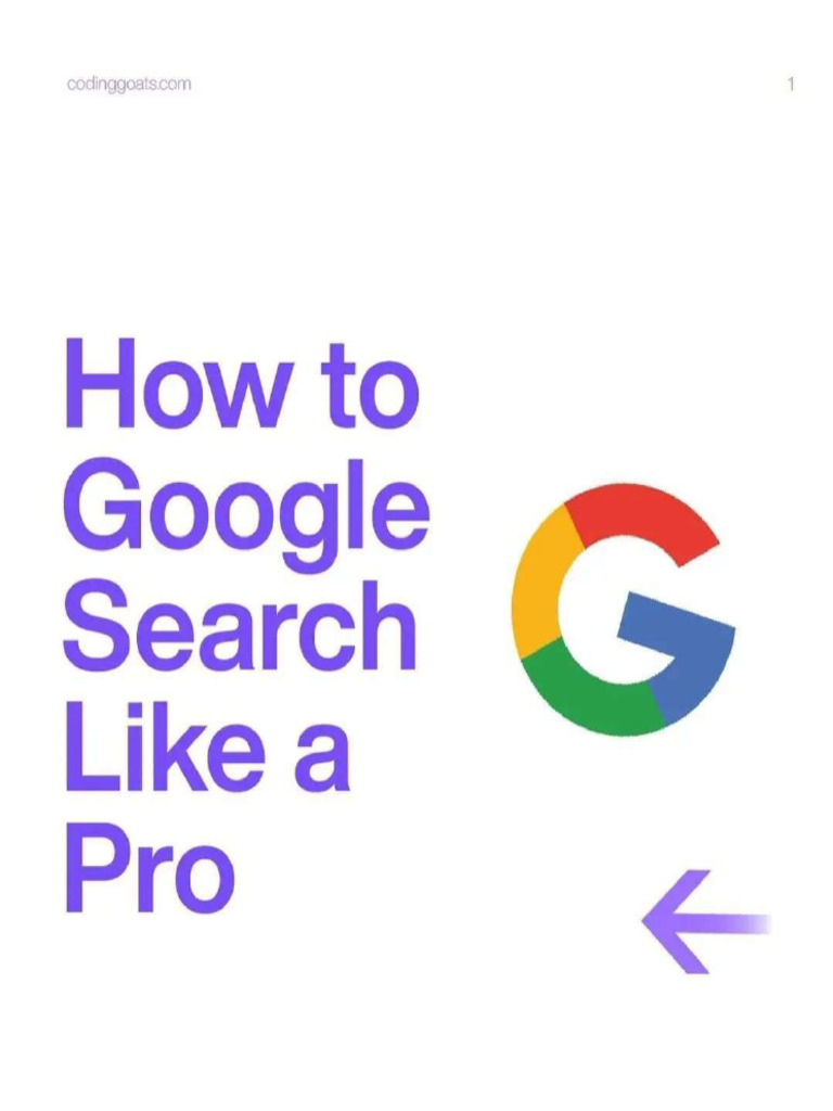 How To Search On Google Like A Pro | PDF