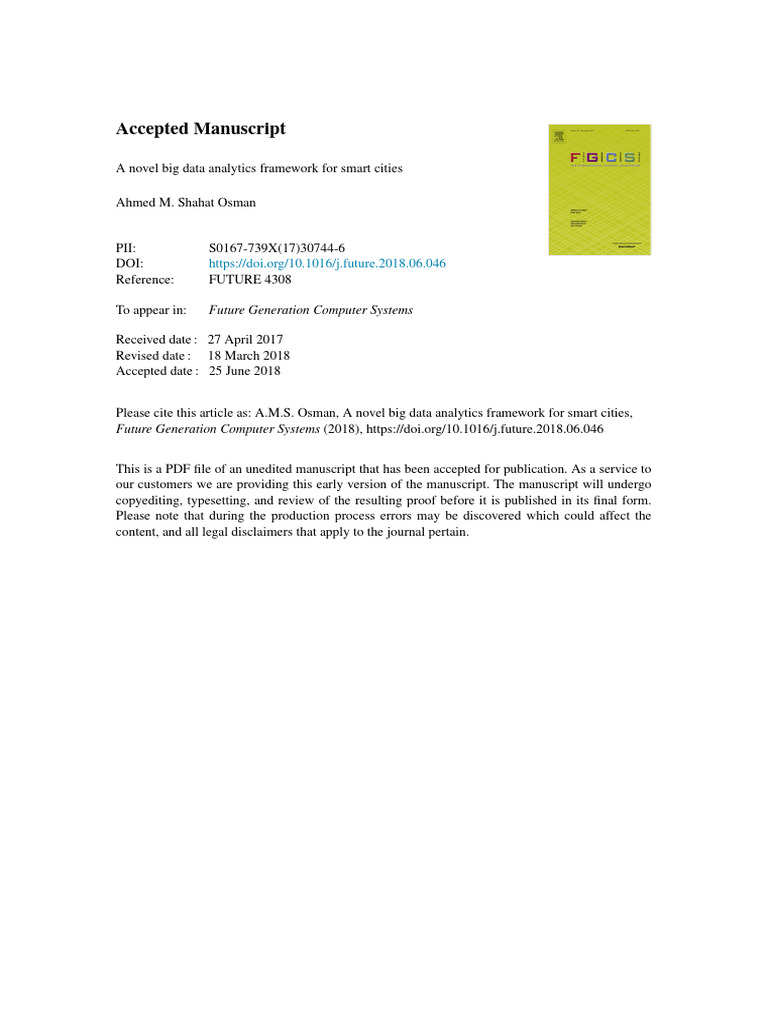A Novel Big Data Analytics Framework For Smart Cities | PDF | Big Data ... A Novel Big Data Analytics Framework For Smart Cities | PDF | Big Data ...
