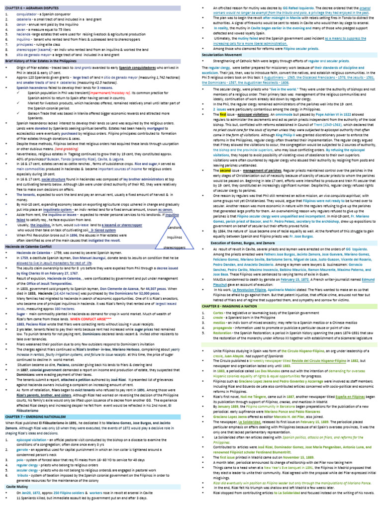 Notes - Final Exam Chapter 6 - Chapter 15 | PDF | Philippines